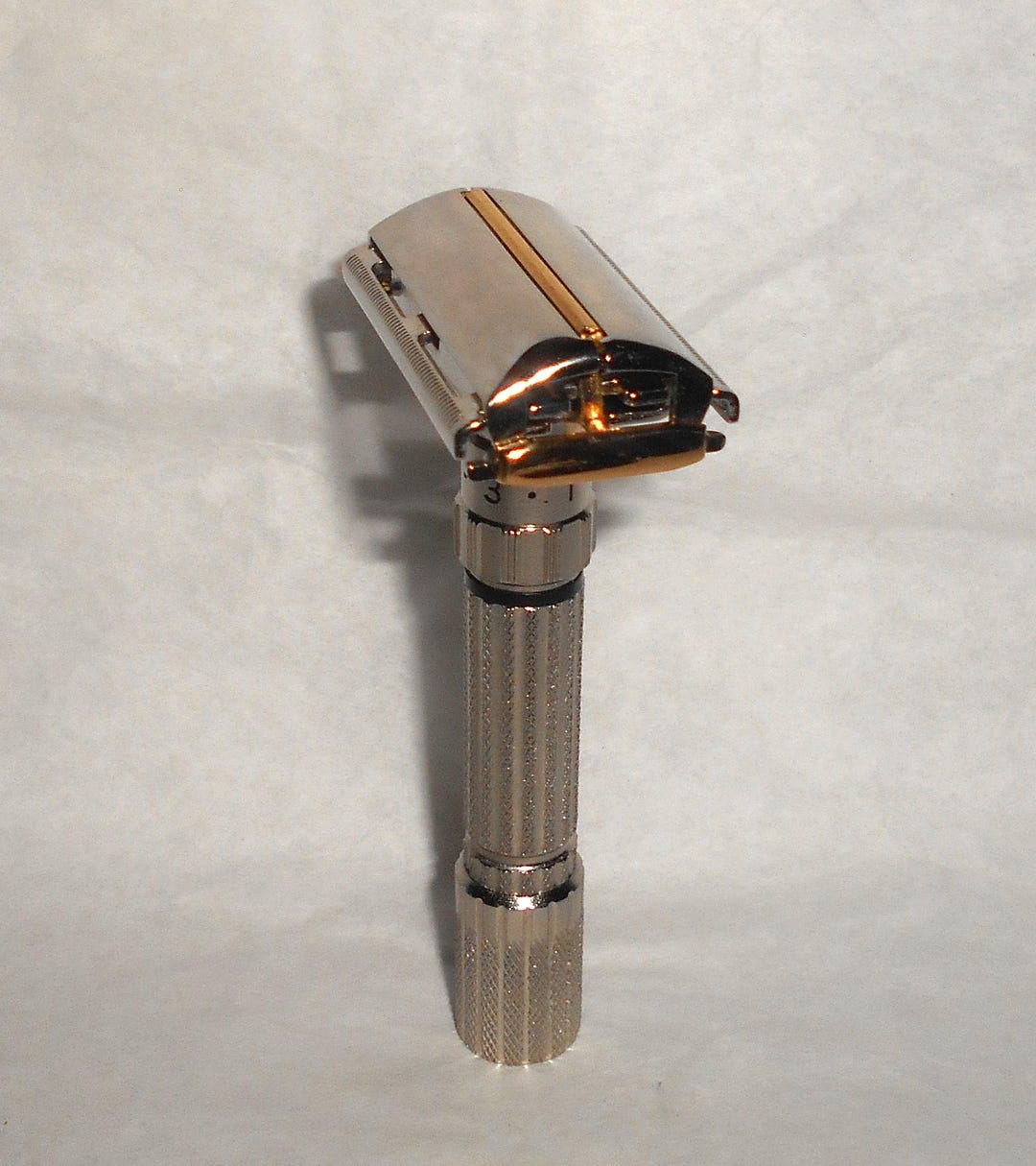 Gillette Fat Boy Razor 1959 Adjustable TTO Refurbished Replated Mirror ...