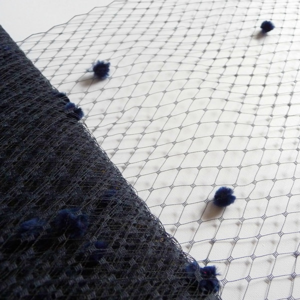Birdcage Fascinator Navy - Etsy
