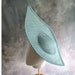 17" Light Blue Hatinator Base Sinamay Straw Navette Pointed Elliptical ...