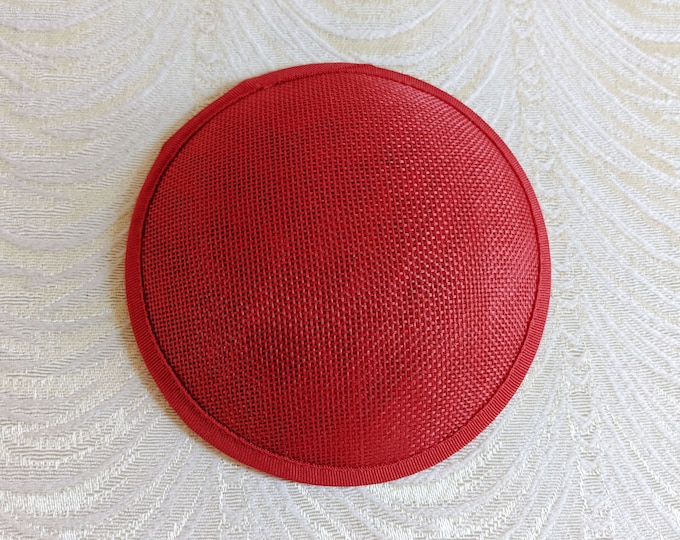 5" Red Fascinator Base Buckram Hat Form for DIY Hat Millinery Supply ...