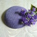 Lavender Purple Heather Tweed Fascinator Base Buckram Fabric Smartie ...