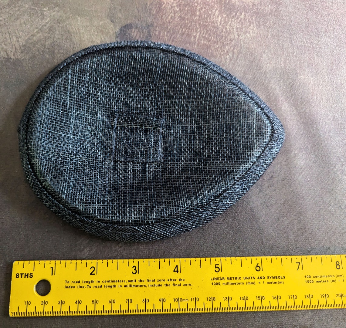 7" Navy Blue Sinamay Fascinator Base for DIY Hat Millinery Supply ...
