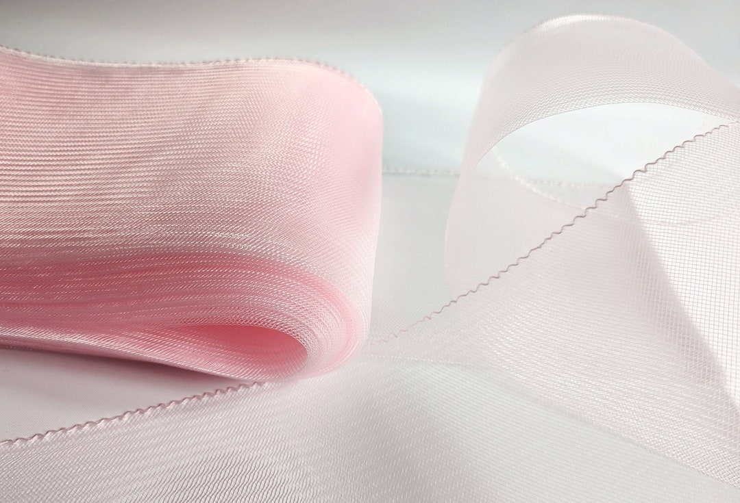 6 Inch Crin Light Pink Horsehair Braid BTY Thread Edge Crinoline for ...