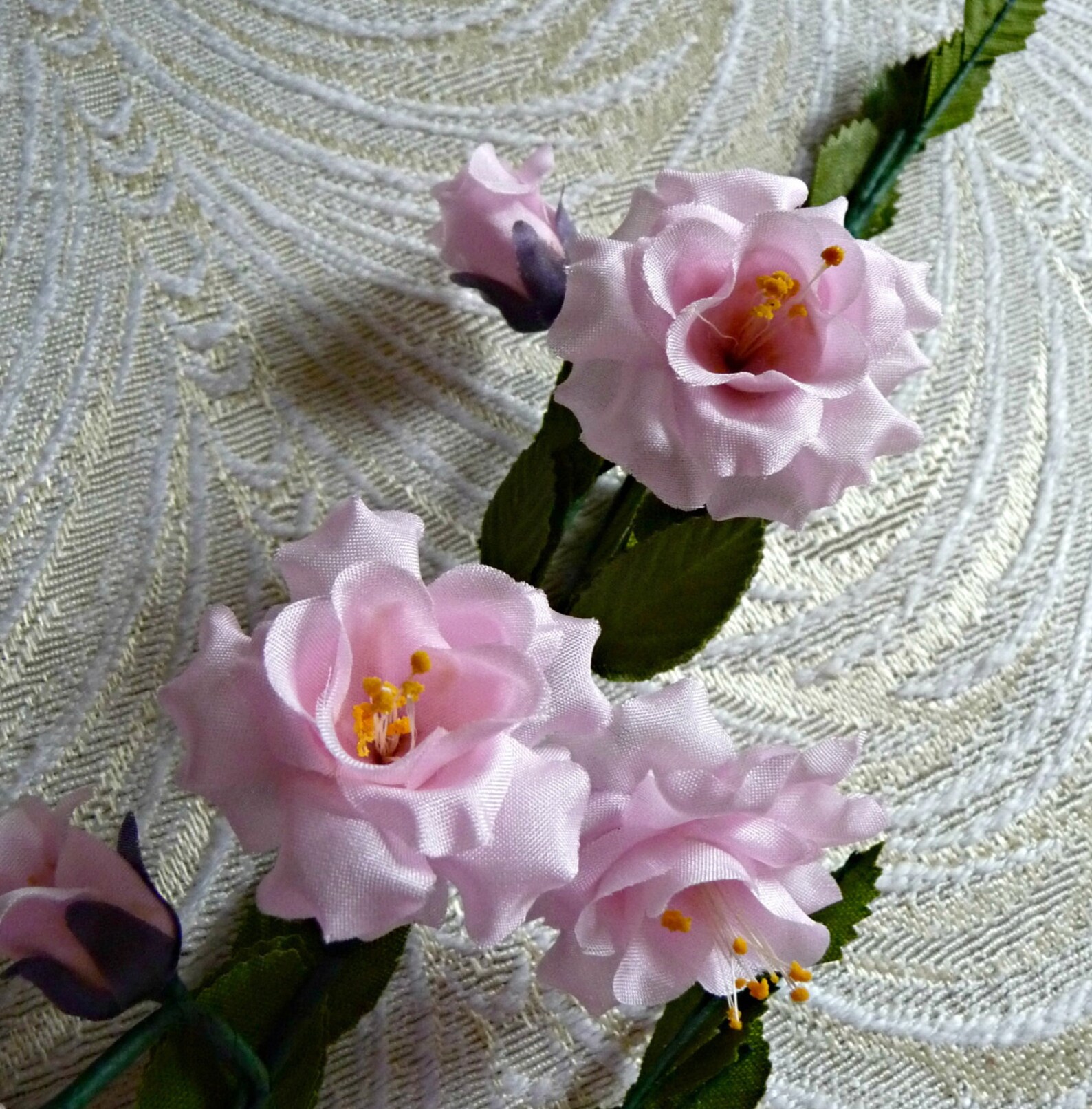 Vintage Pink Silk Sweetheart Rose Spray of 8 Flowers 3 Buds - Etsy