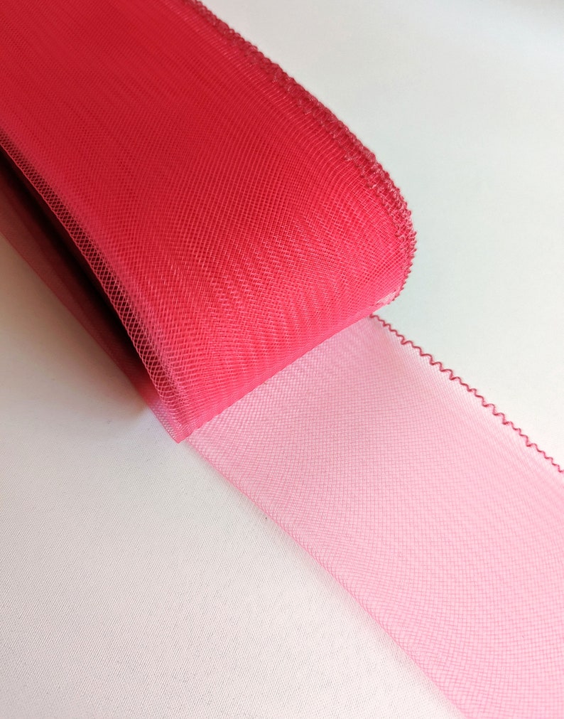 3 Inch Crin Acid Pink Horsehair Braid BTY Thread Edge Hot Pink ...