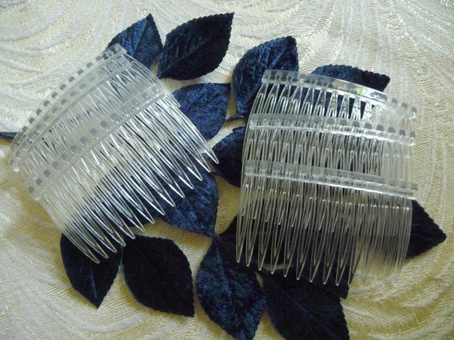 Six Clear Plastic Combs for DIY Millinery Fascinators Hats Veils Hair ...
