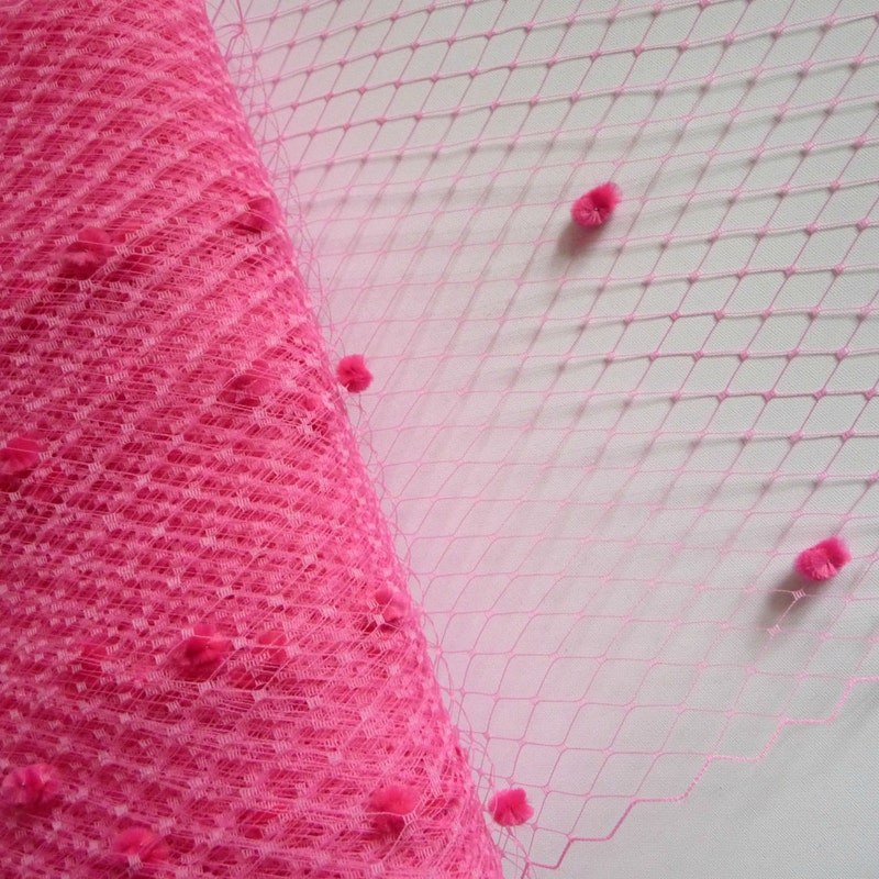 Pink Veil Dots - Etsy