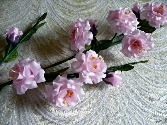 Vintage Pink Silk Sweetheart Rose Spray of 8 Flowers 3 Buds - Etsy