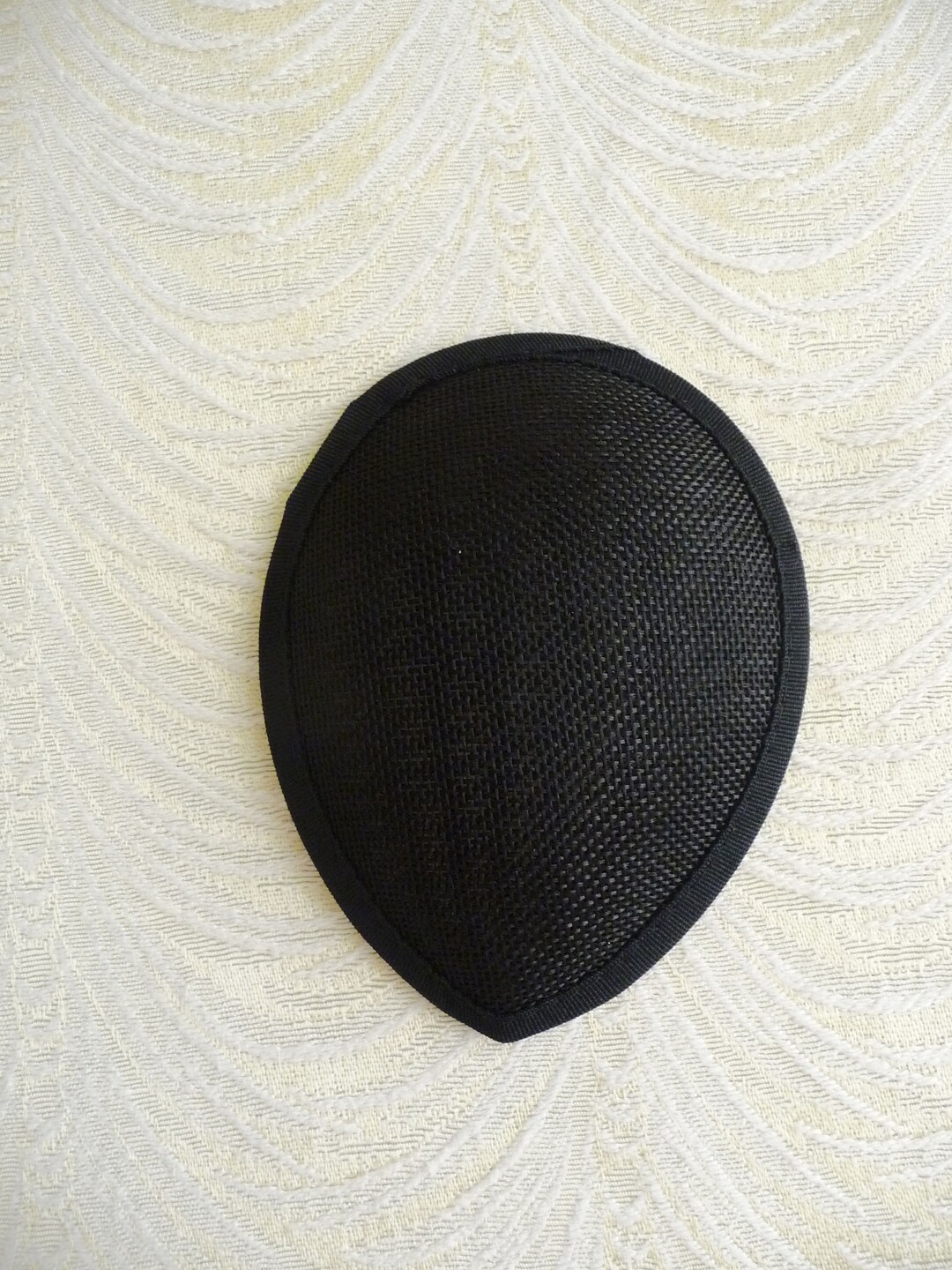 5" Black Buckram Fascinator Base for DIY Hat Millinery Supply Teardrop ...