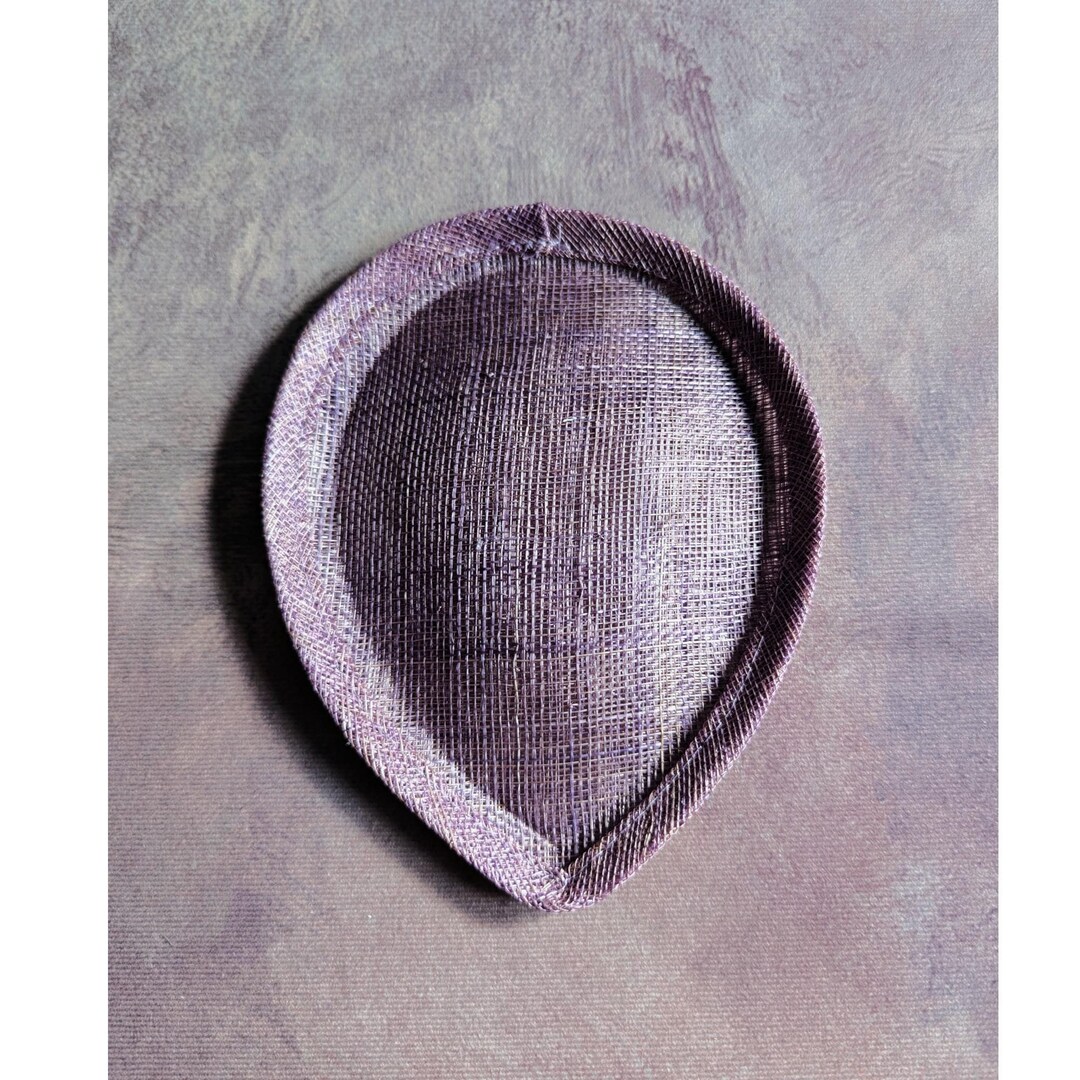 7" Orchid Lavender Sinamay Fascinator Base for DIY Hat Millinery Supply ...