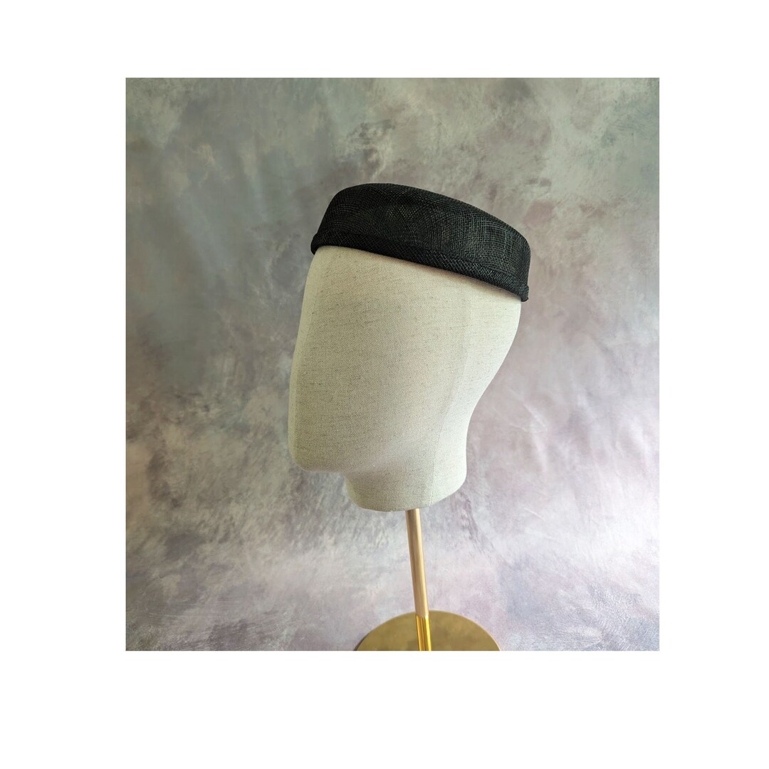 7" Black Pillbox Hat Base for DIY Hats Fascinators Millinery Supply ...