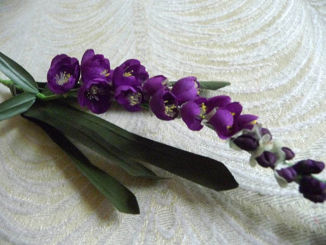 Vintage Hyacinth Spray Silk Millinery Flowers Royal Purple for Hats ...