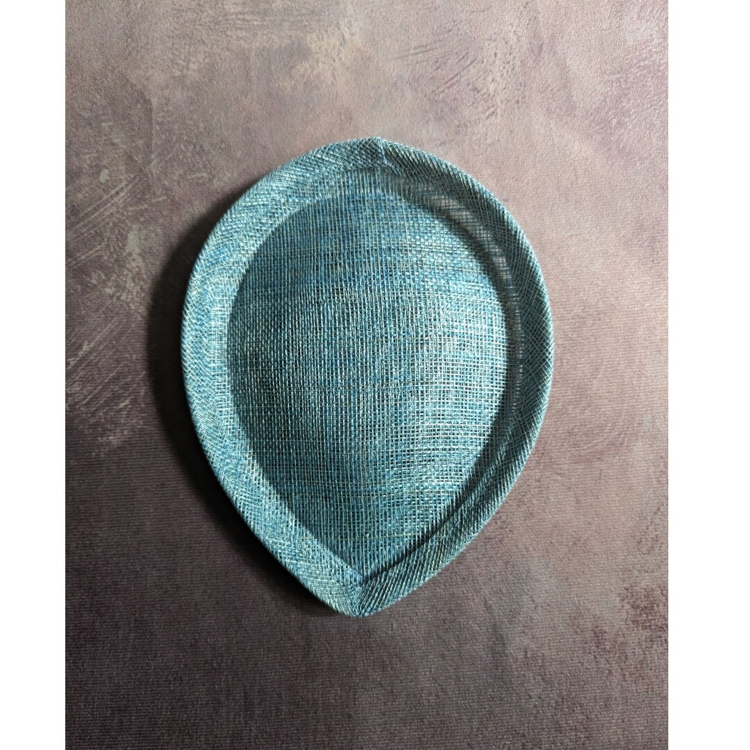 7" Light Blue Sinamay Fascinator Base for DIY Hat Millinery Supply ...