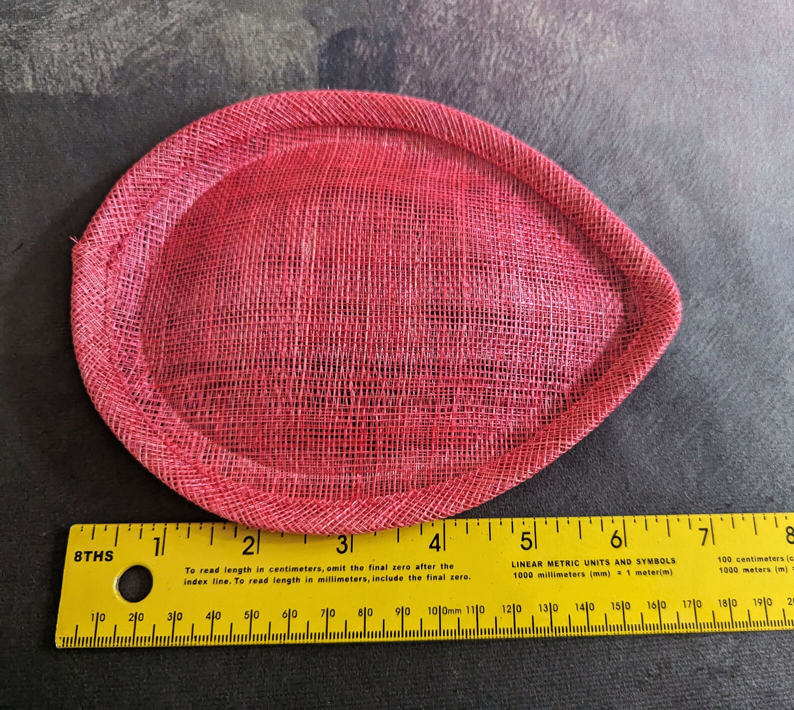 7" Hot Pink Sinamay Fascinator Base for DIY Hat Millinery Supply ...