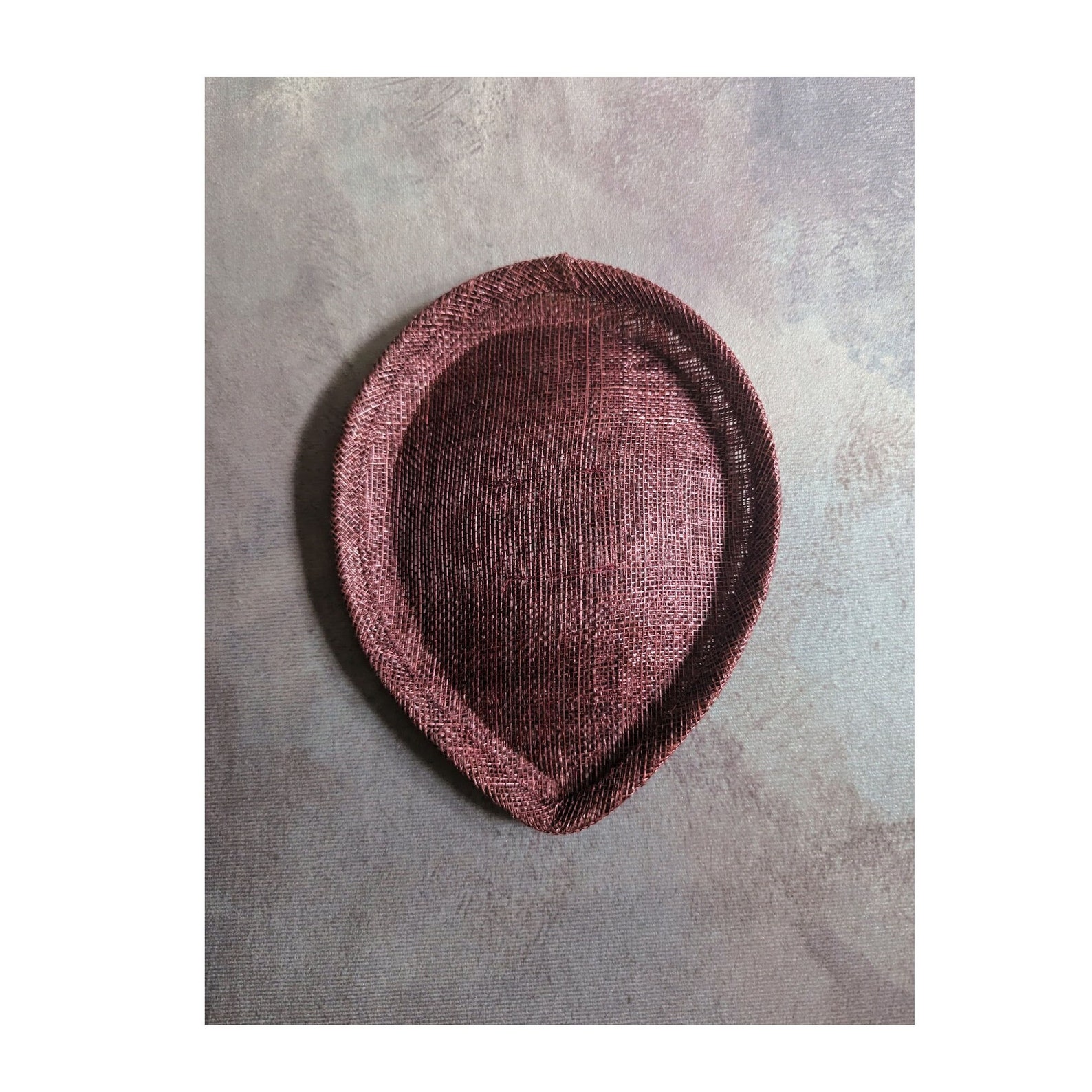 7" Burgundy Sinamay Fascinator Base for DIY Hat Millinery Supply ...