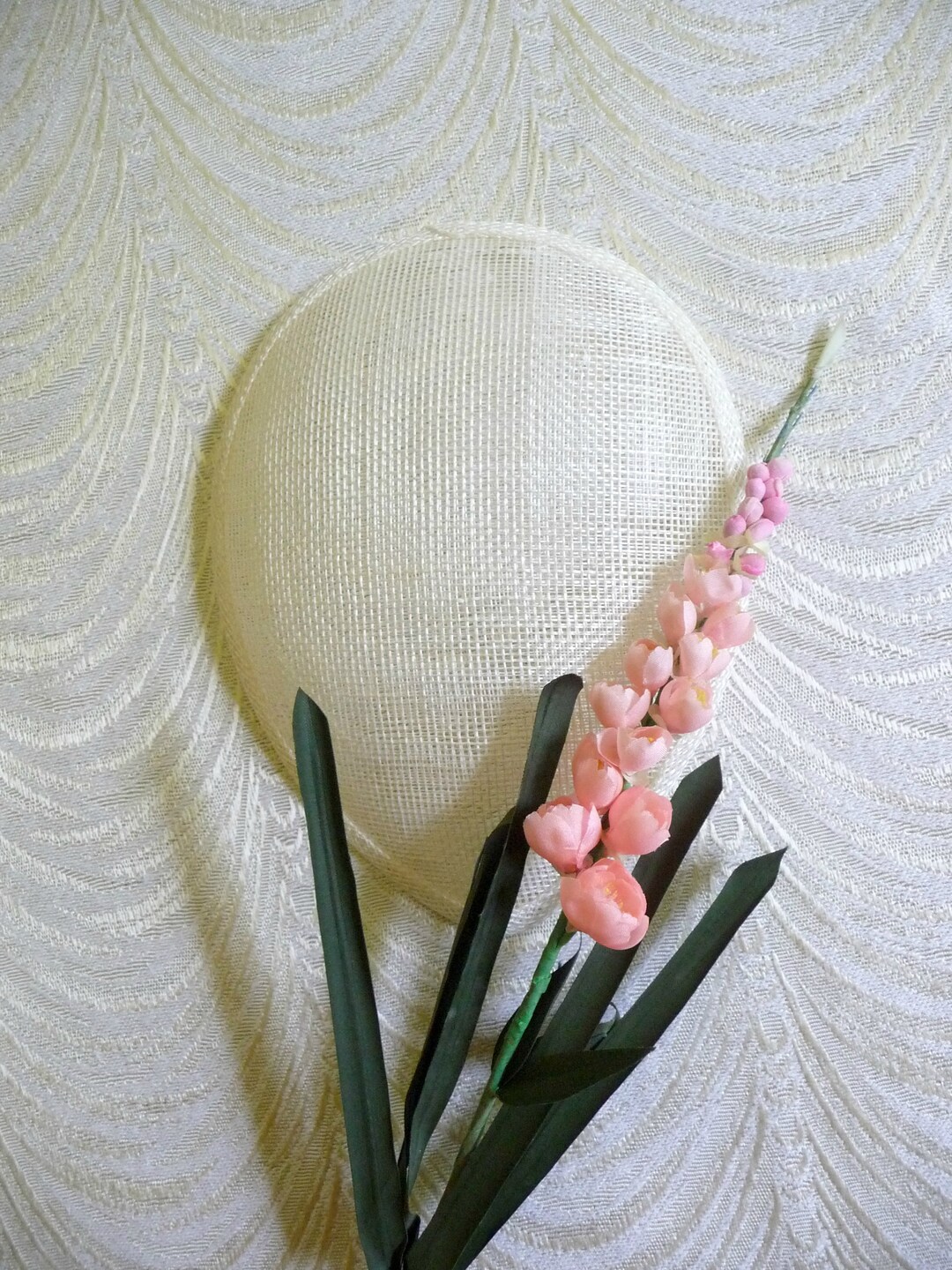 7" Ivory Sinamay Fascinator Base for DIY Hat Millinery Supply Teardrop Shape Juliet Style - Etsy