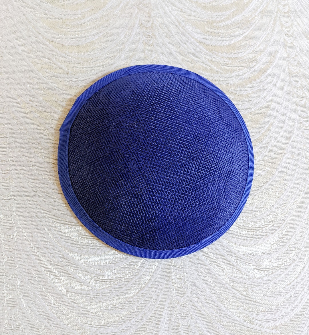 5 Dark Blue Fascinator Base Buckram Hat Form for DIY Hat Millinery ...