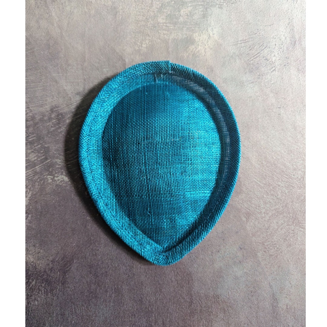 7" Turquoise Sinamay Fascinator Base for DIY Hat Millinery Supply ...