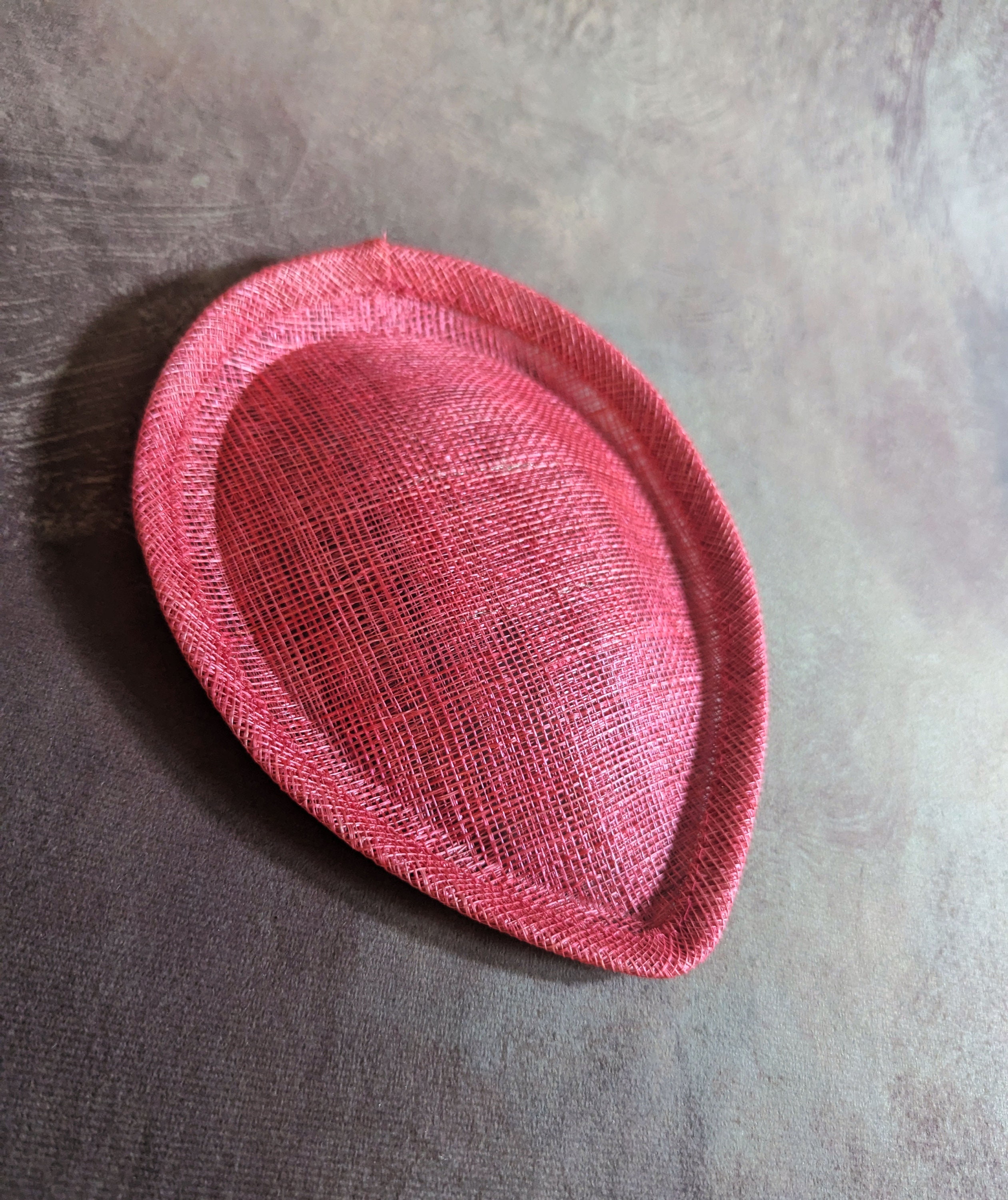 7" Hot Pink Sinamay Fascinator Base for DIY Hat Millinery Supply ...