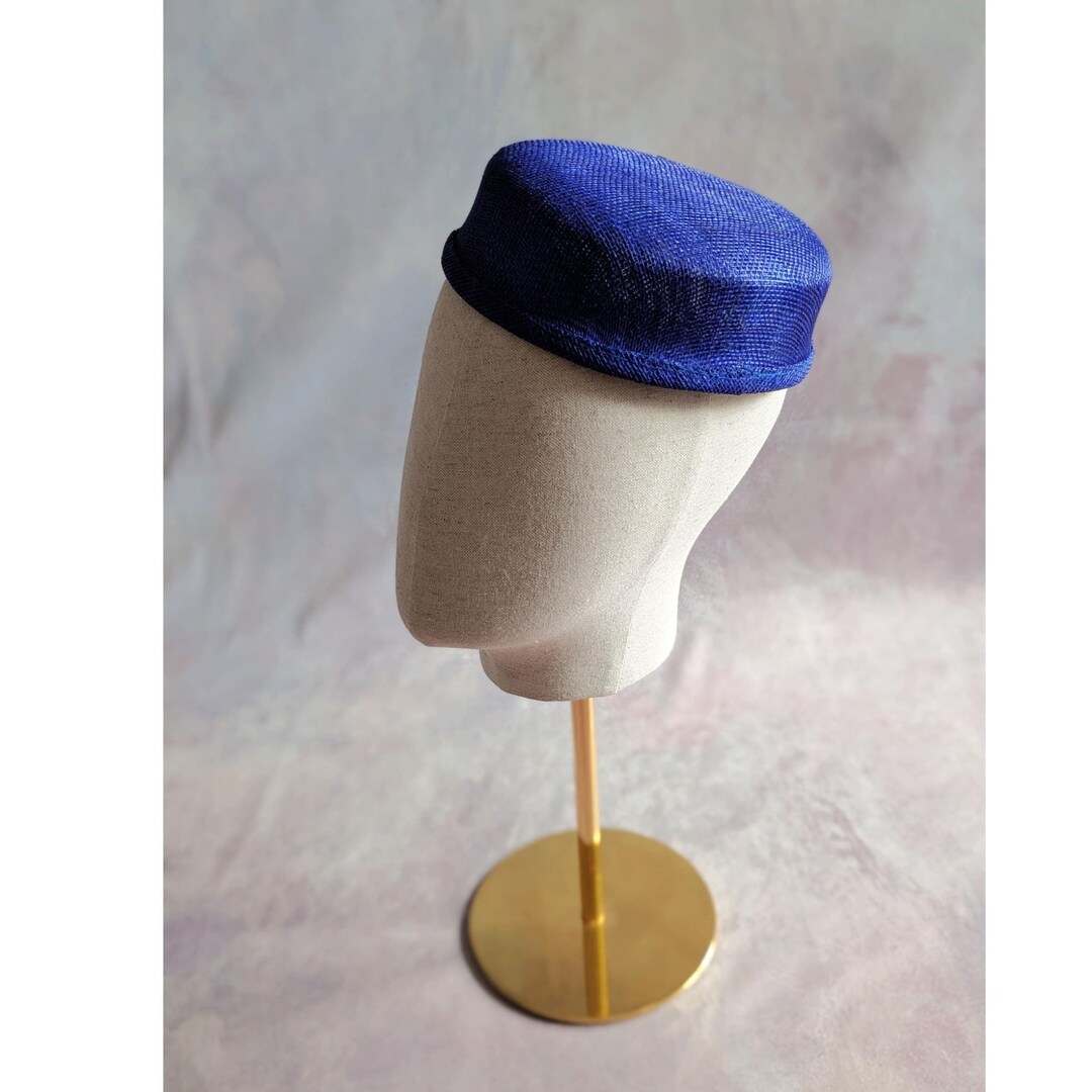 7" Royal Blue Pillbox Hat Base for DIY Hats Fascinators Millinery ...
