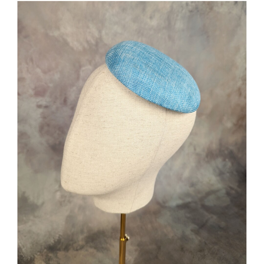 Aqua Blue Heather Tweed Fascinator Base Light Turquoise - Etsy