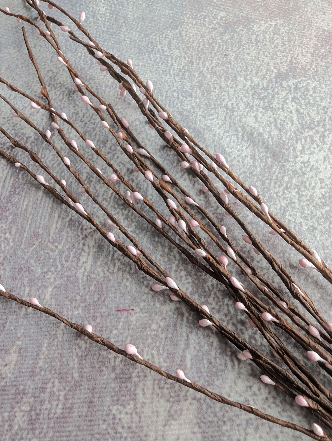 Vintage Pip Spray Pink Tiny Berries on Brown Twigs NOS Millinery for ...