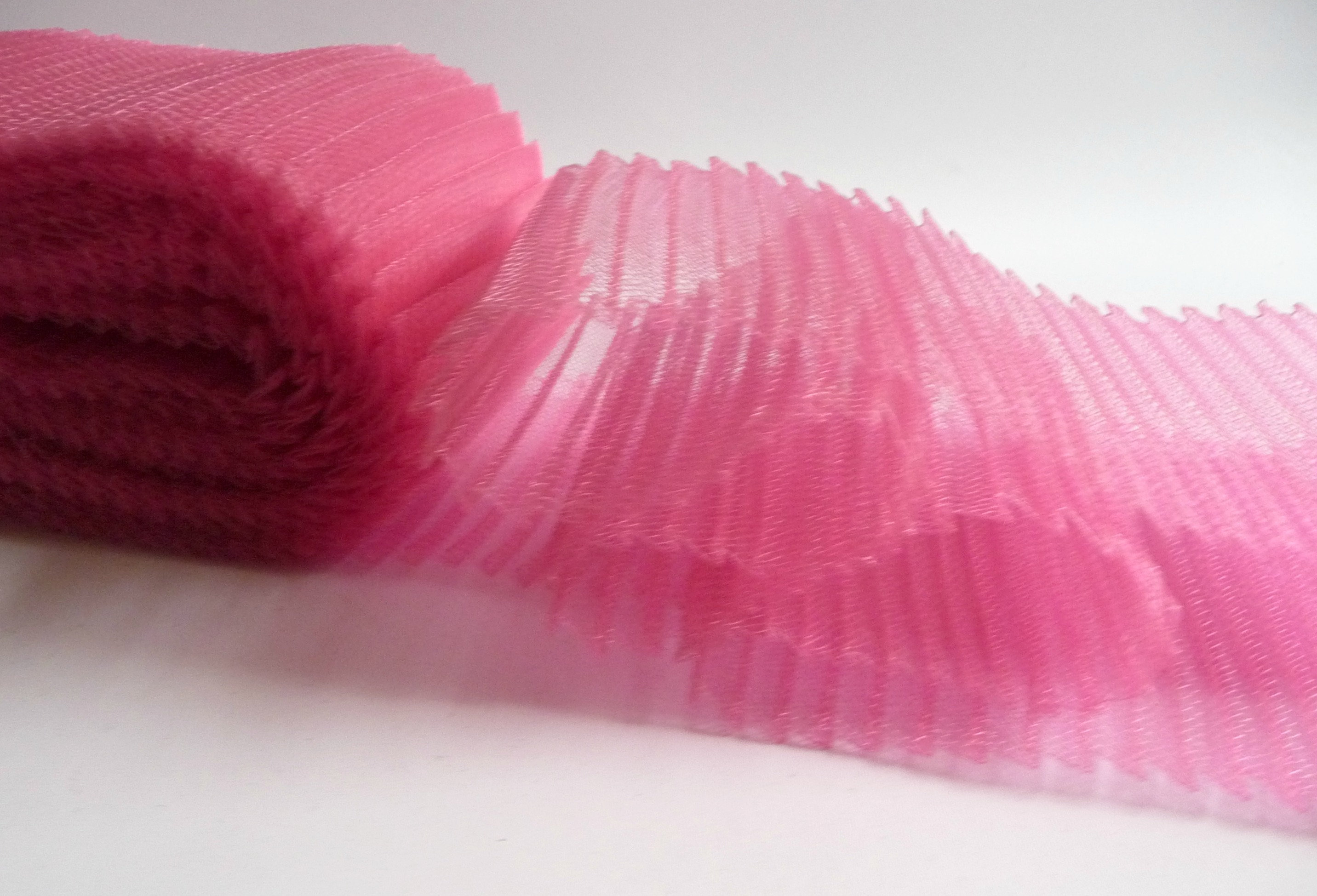 4 Inch Pleated Crinoline Hot Pink Horsehair Raspberry Braid - Etsy