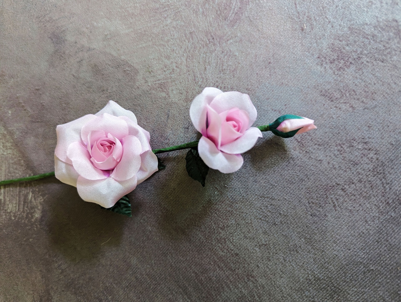 Vintage Small Silk Rose and Buds Pink NOS Millinery for Corsage Floral ...