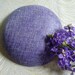 Lavender Purple Heather Tweed Fascinator Base Buckram Fabric Smartie ...