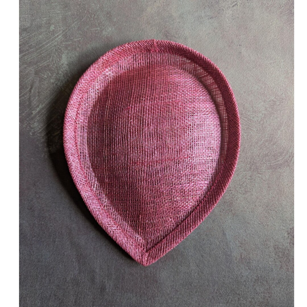 7" Mystic Pink Sinamay Fascinator Base for DIY Hat Millinery Supply ...