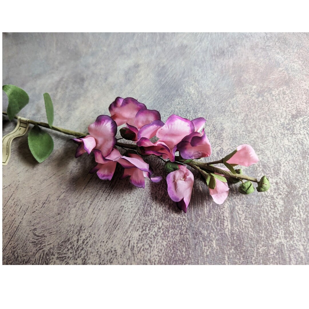 Vintage Snapdragon Pink Purple Silk Millinery Flowers NOS for Bouquets ...