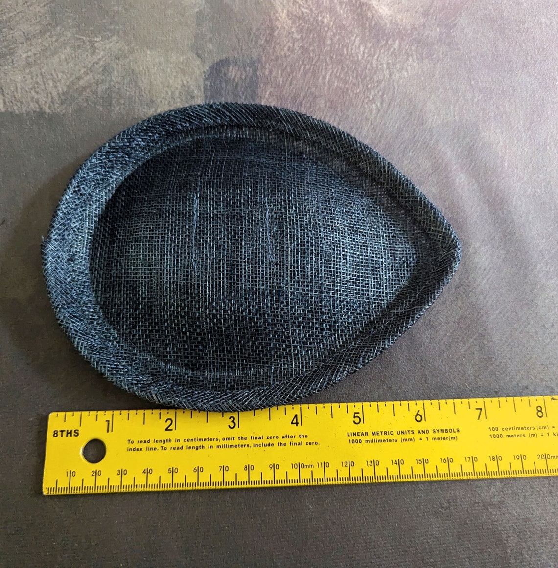 7" Navy Blue Sinamay Fascinator Base for DIY Hat Millinery Supply ...