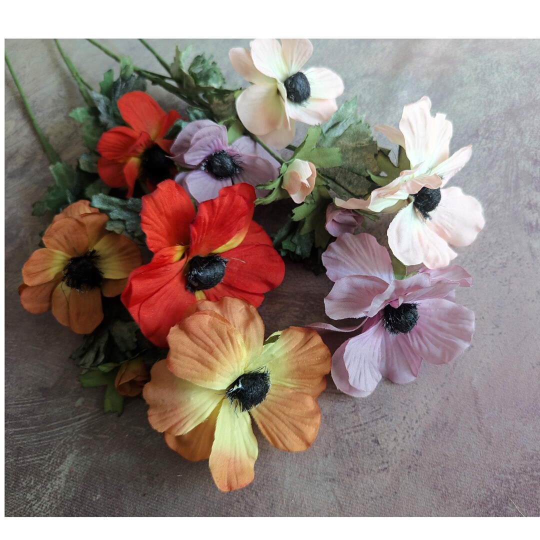 SALE Vintage Poppies Spray Choose Color Close Out Stock AS IS - Etsy