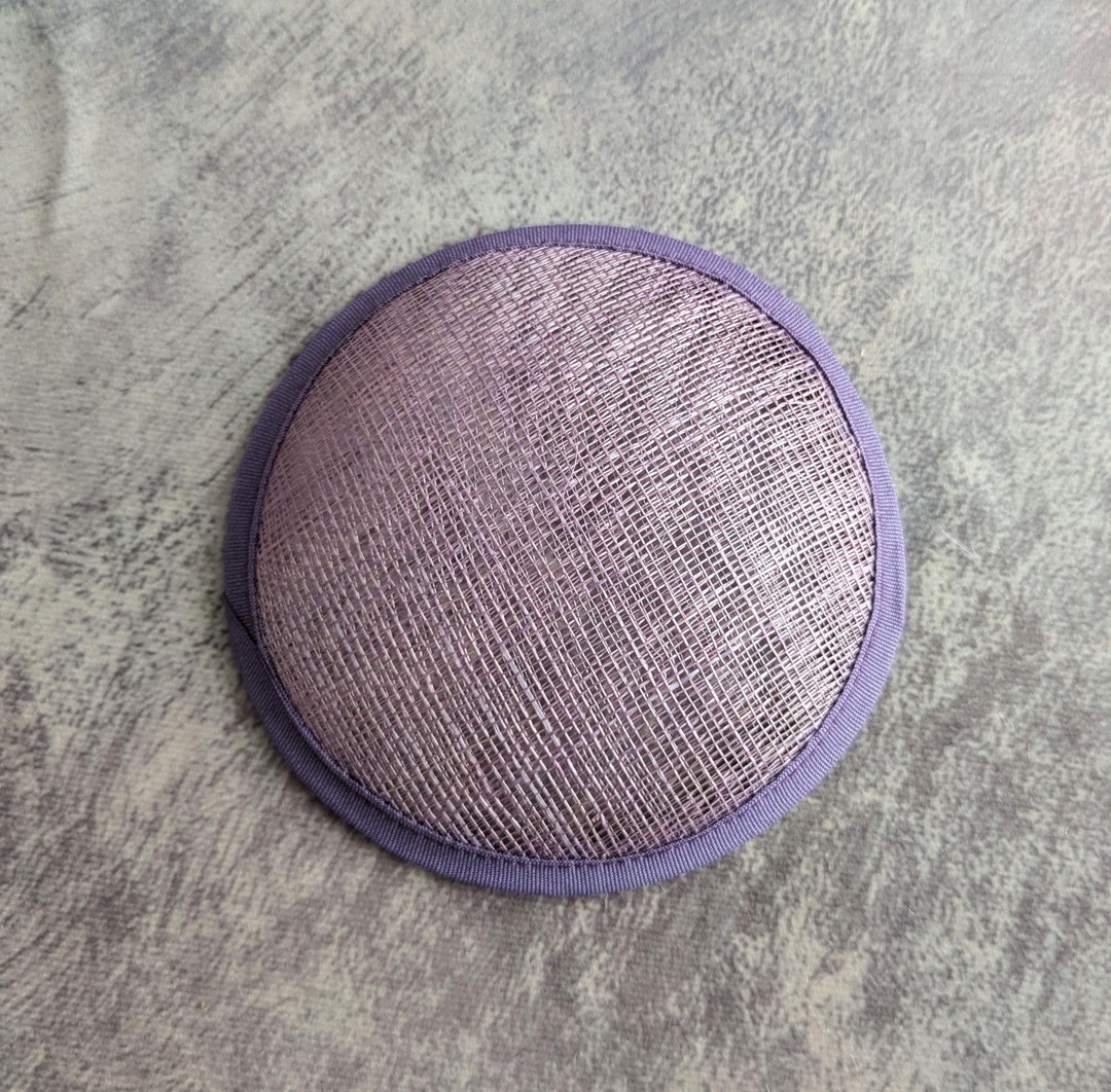 5" Lavender Fascinator Base Sinamay Form for DIY Hat Millinery Supply ...