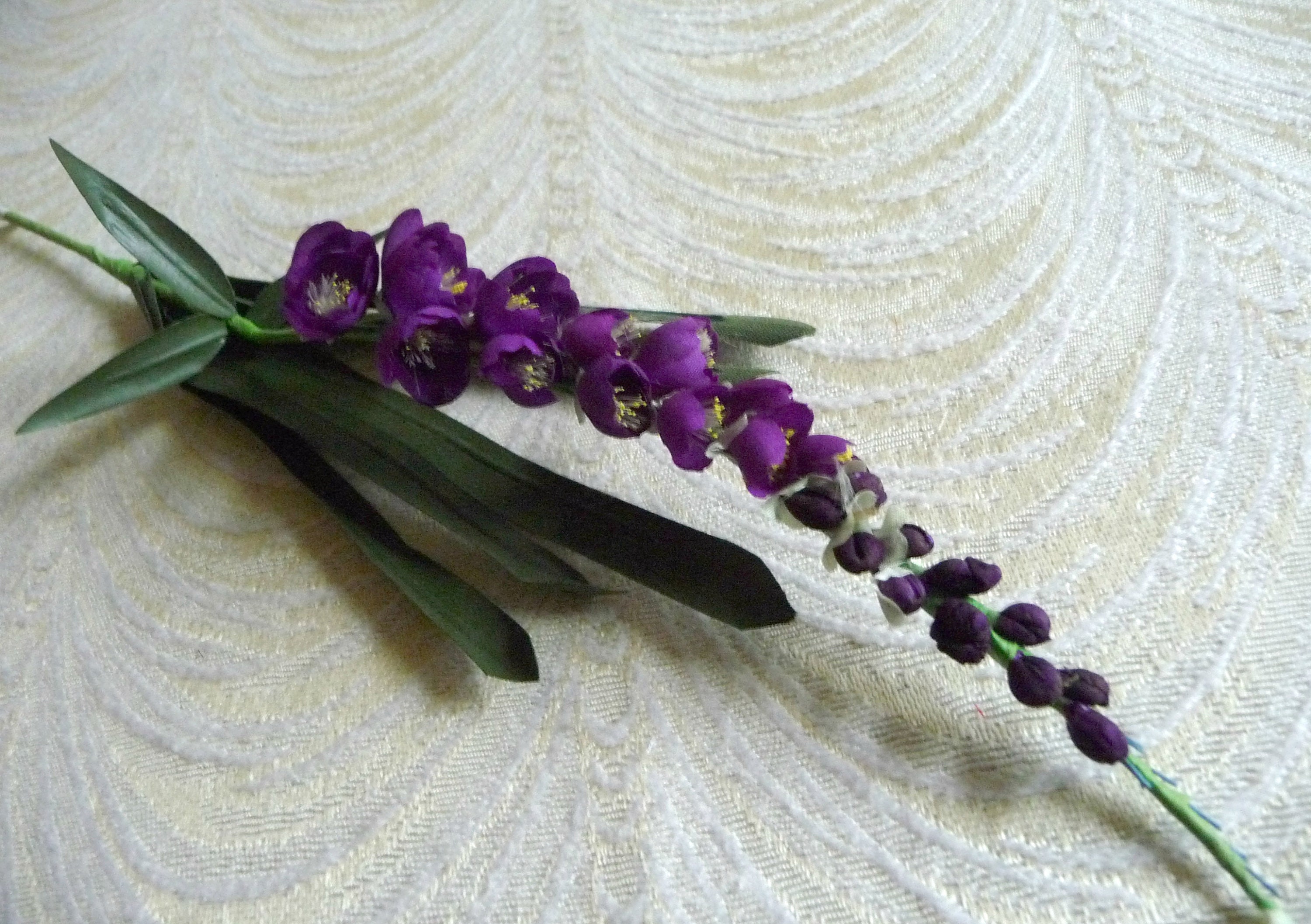 Vintage Hyacinth Spray Silk Millinery Flowers Royal Purple for | Etsy