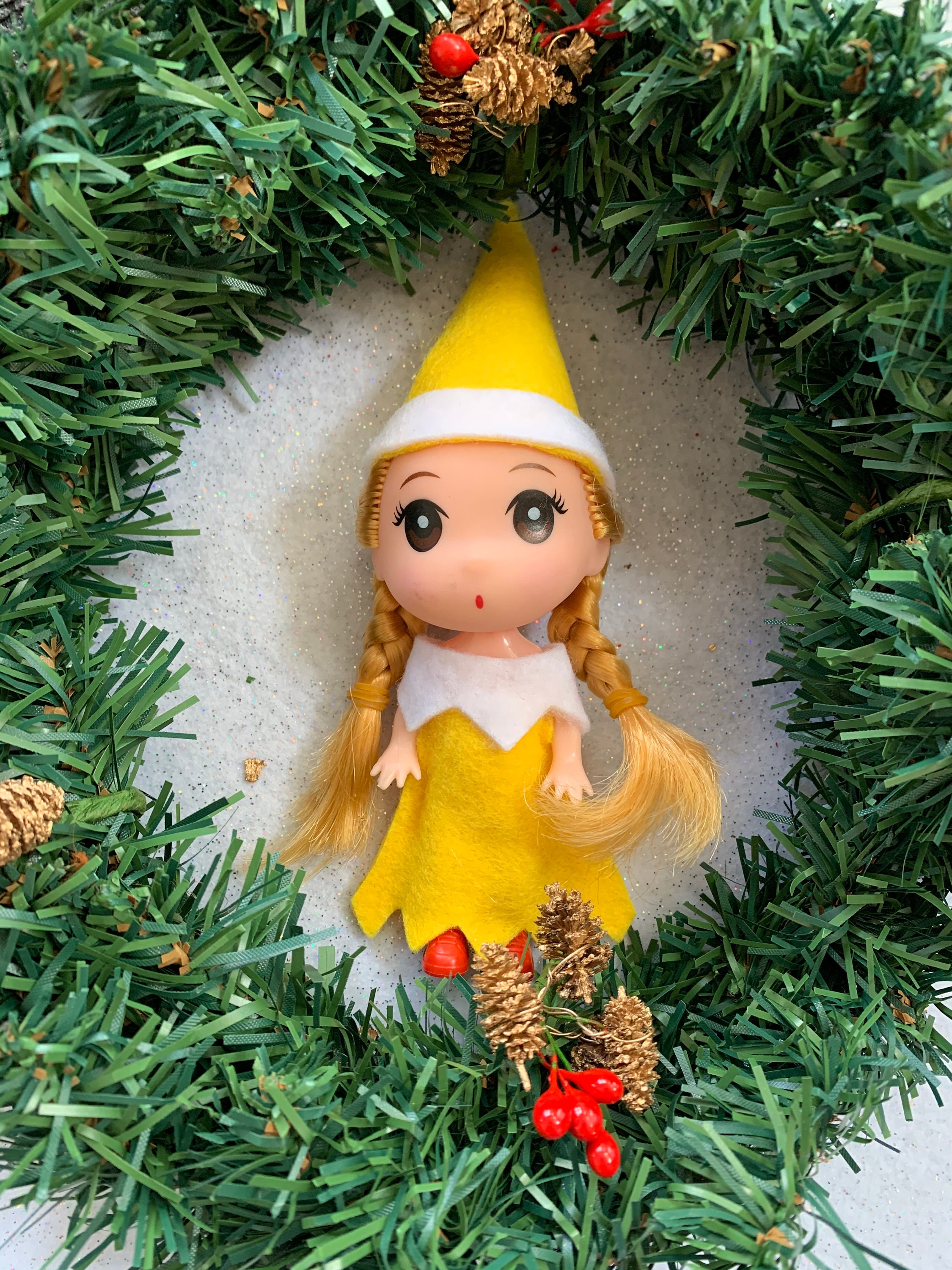 Toddler Girl Elf Doll With Light Hair Yellow Child Elf - Etsy UK