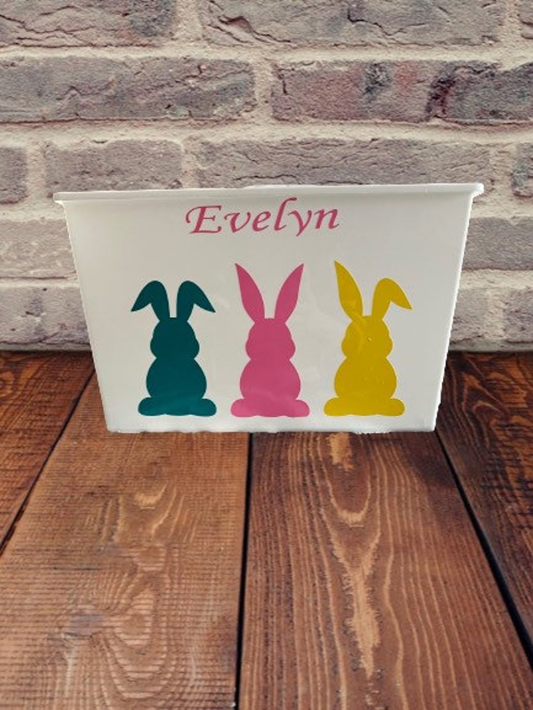 Personalized Easter Basket, Plastic Easter Basket, Easter Gifts for ...