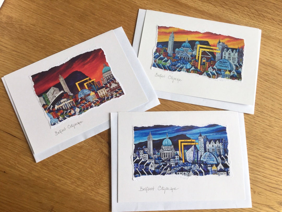 Belfast Cityscape Cards Prints From Original Art by - Etsy