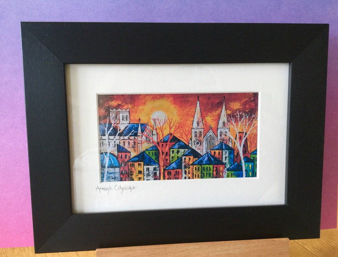 Armagh Cityscape Framed Print From Original Artwork by - Etsy UK
