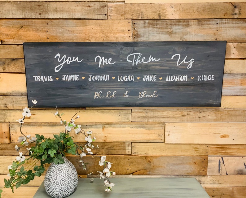 Wood Signs Custom Hand Painted 4 Ft X 16 Inch Family | Etsy