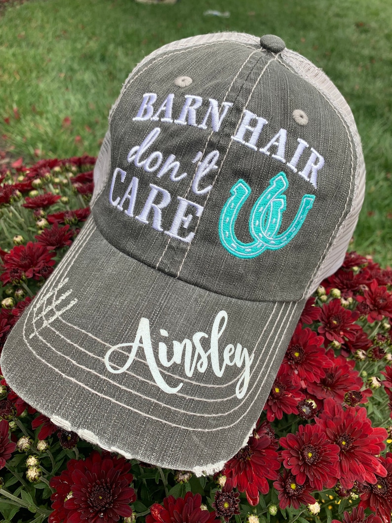 Personalized Barn Hats Barn hair don't care Embroidered | Etsy