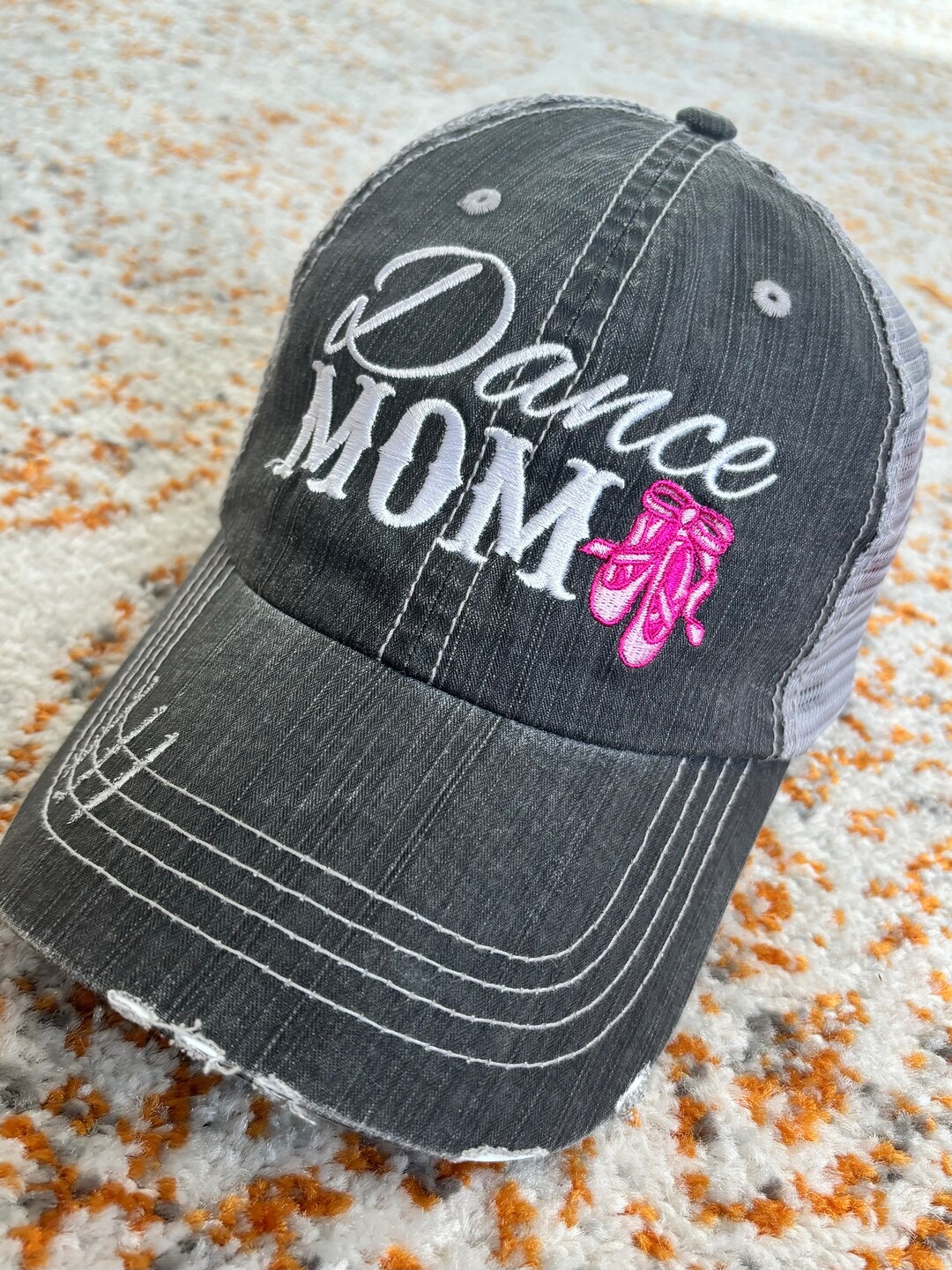 Personalized Dance Hats Dance Mom Embroidered Distressed Womens Trucker ...