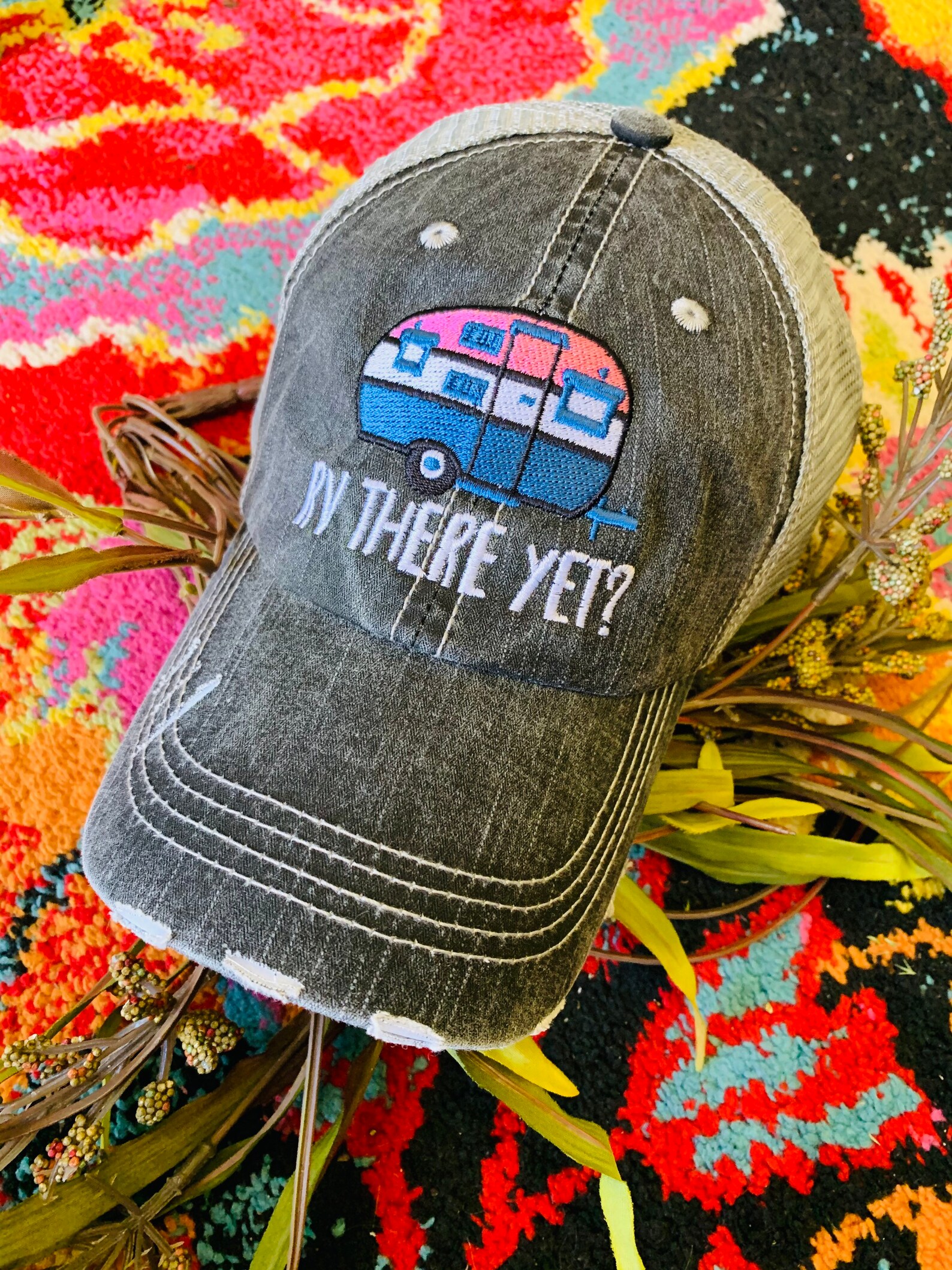 Personalized Camping Hats Unisex Embroidered Trucker Cap RV | Etsy