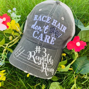 Personalized Racing Hats Name Number BLING Race Day is the Best Day ...