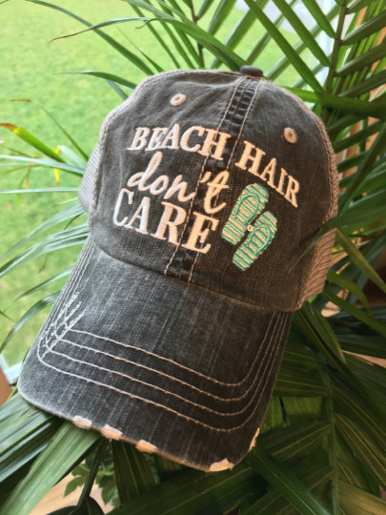 Personalized BEACH Hats Feelin Beachy Beach Bum Shell Beach - Etsy