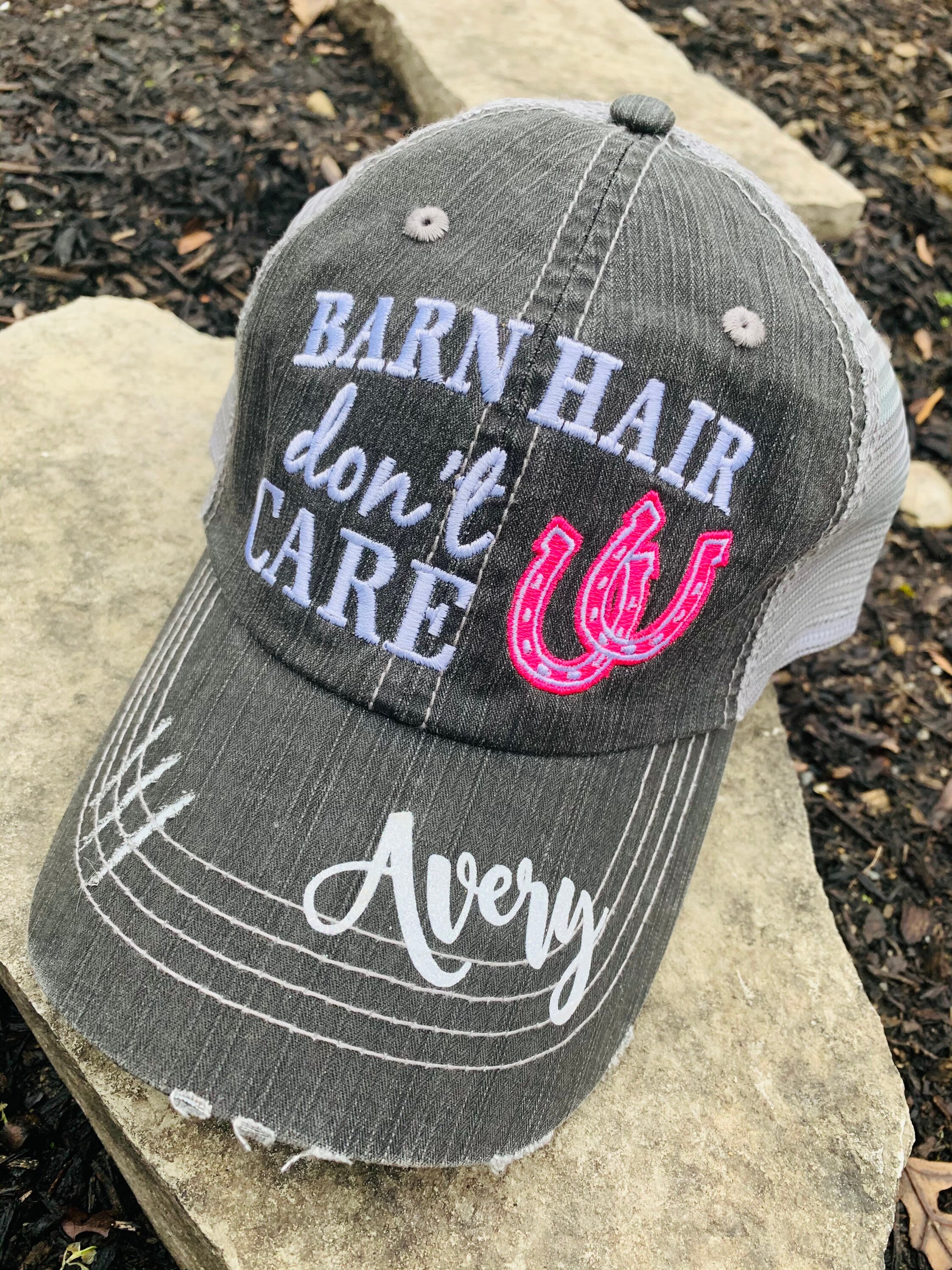 Personalized Barn Hats Barn Hair Dont Care Embroidered Womens - Etsy ...