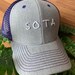 Sota Hat. Minnesota. MN. Heather Gray. Embroidered Trucker 32. - Etsy