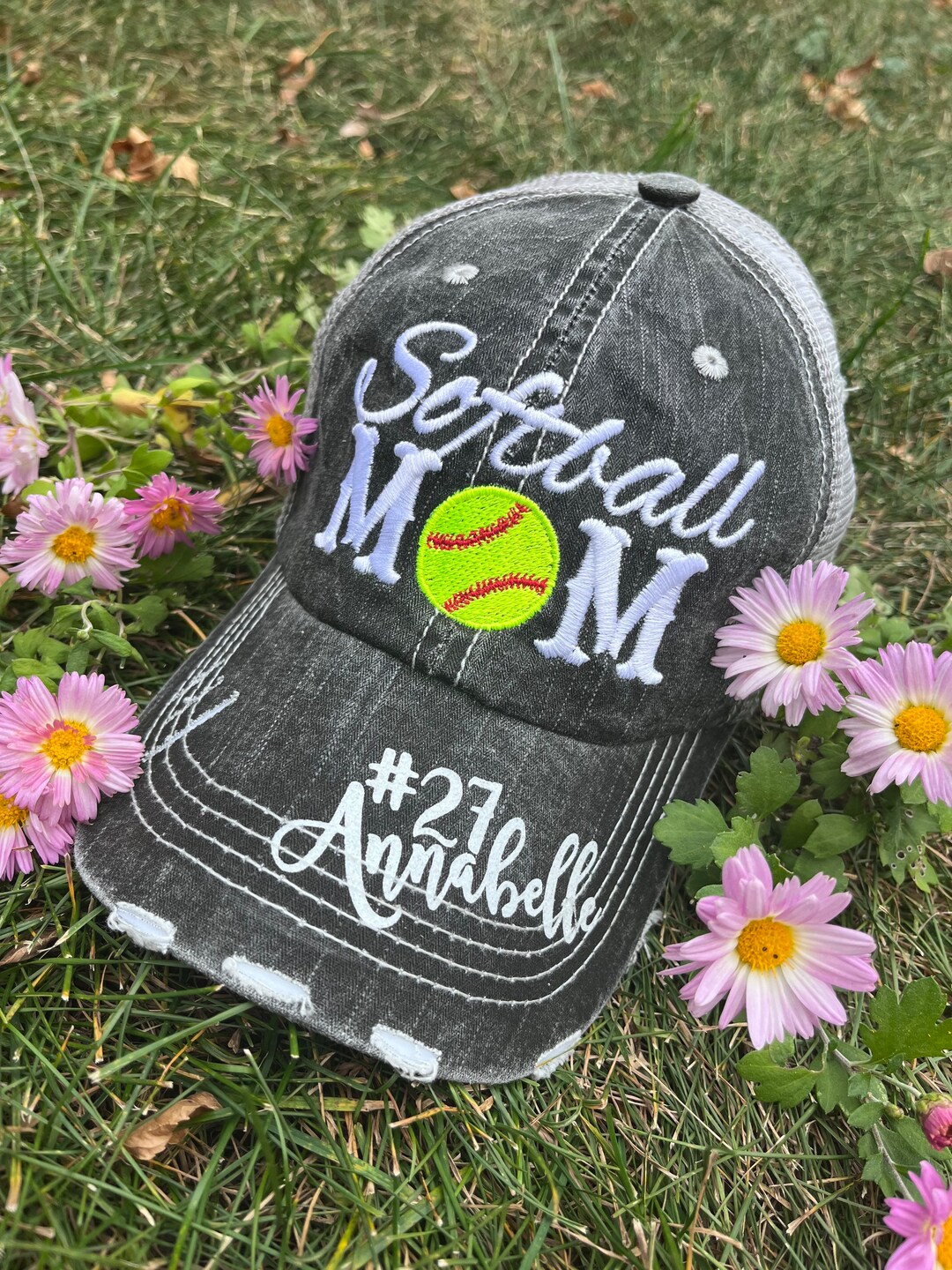 Softball Hats Softball Mom Softball Hair Dont Care - Etsy