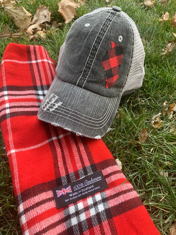 State hats Gray distressed trucker baseball caps Buffalo | Etsy