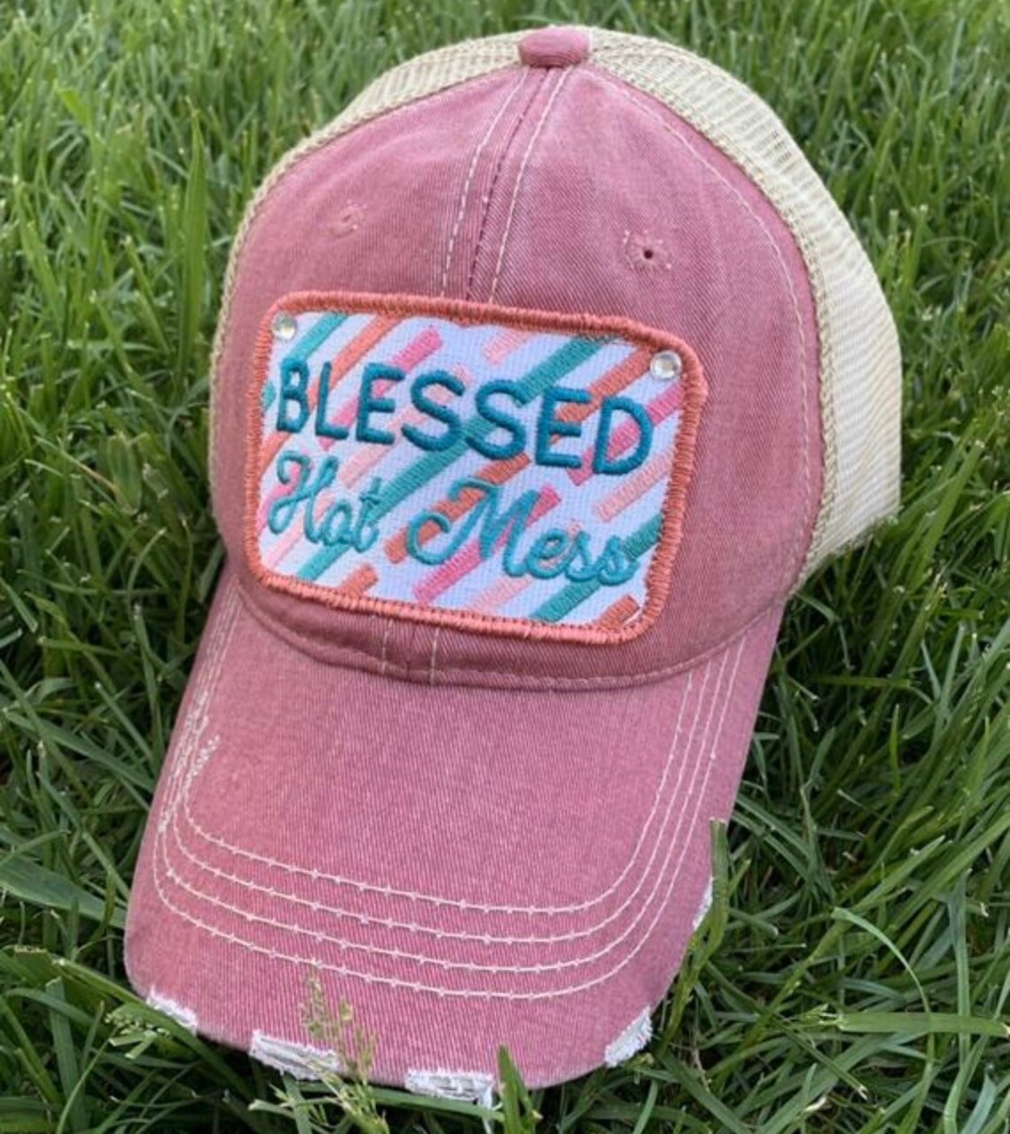Faith and blessed hats Faith over fear Simply blessed Grateful | Etsy